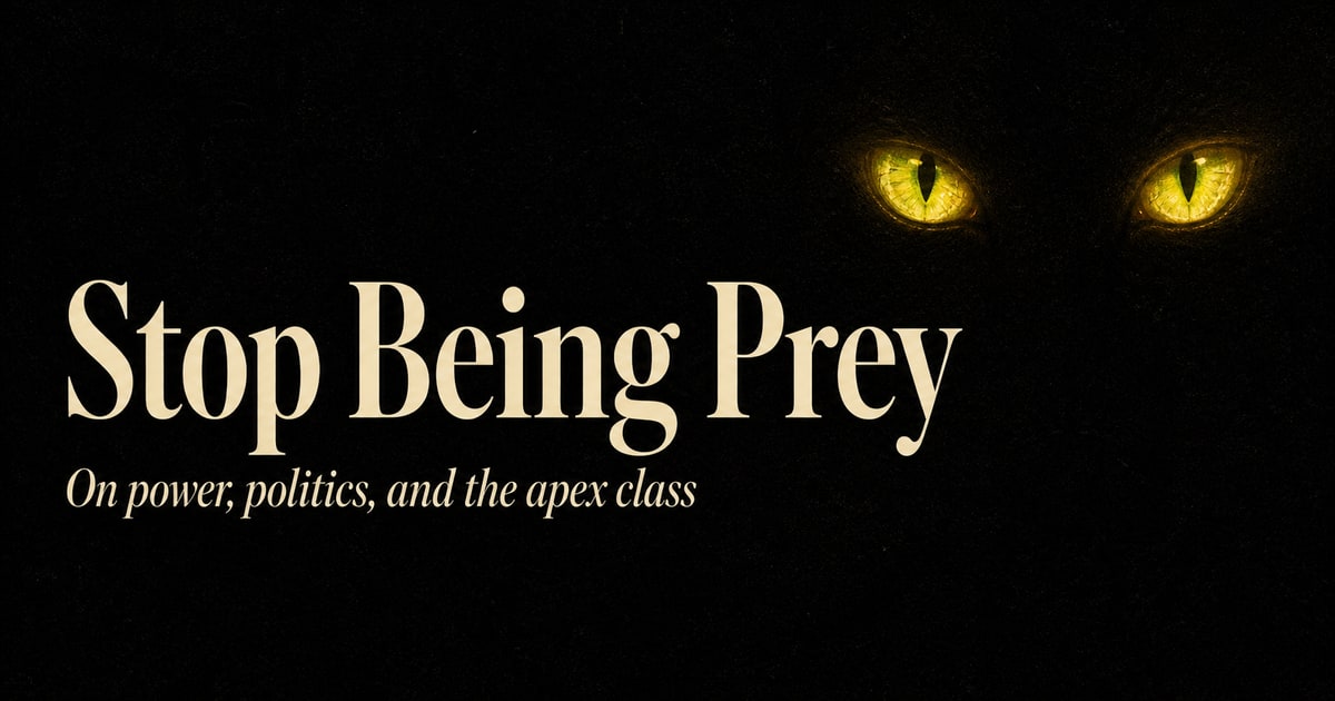 Writing · Stop Being Prey